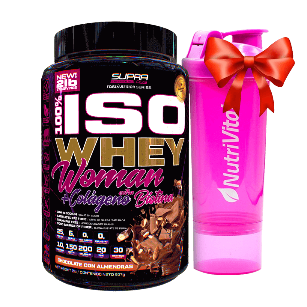 ISO Whey Woman Colágeno extra Biotina 2lb + Shaker - Fastnutrition